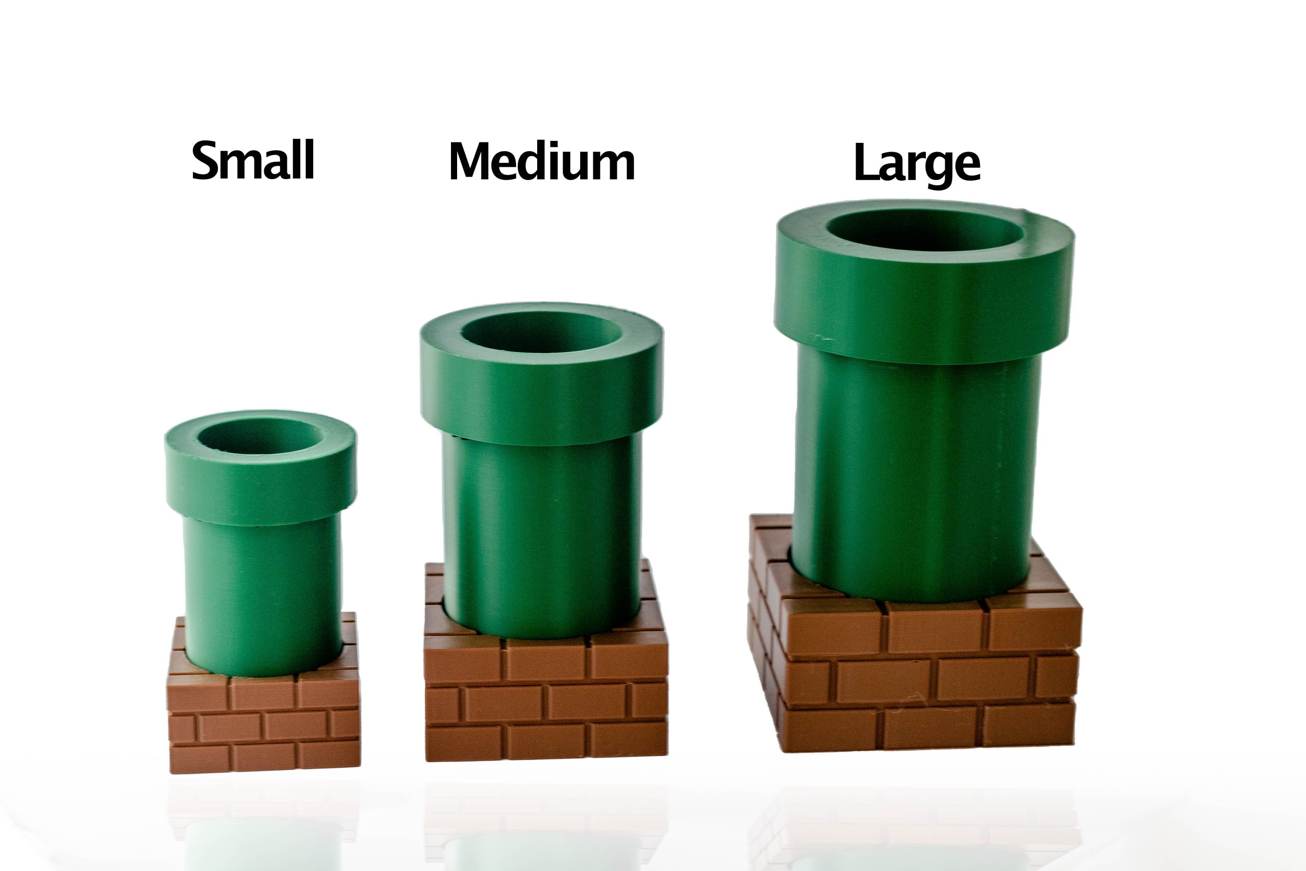 3D Printed Super Mario brother bros brick pipe pot plant - 3d Printed ...